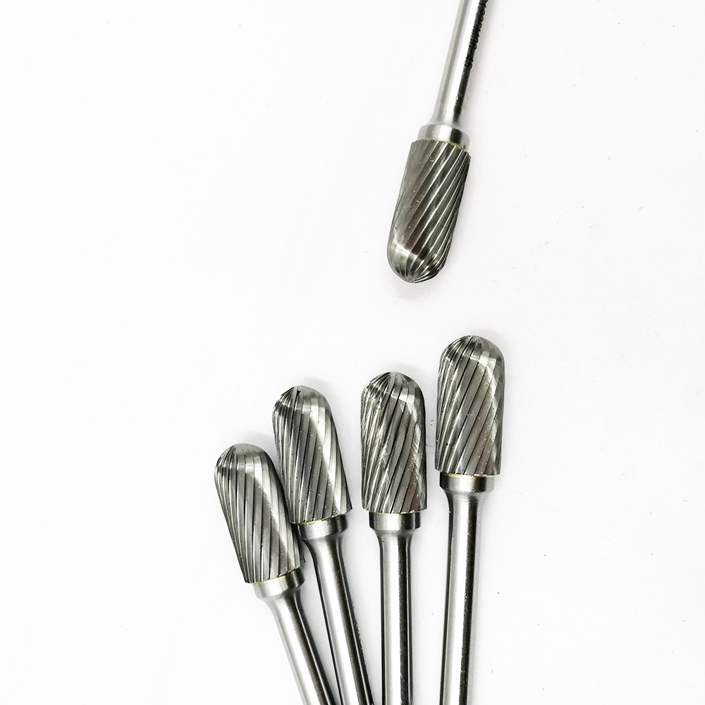 SC Shape Cylindrical Power Carving Bits Yg8 Aluminum Burr Bits Full Size
