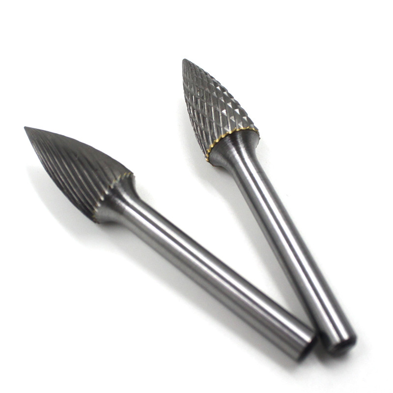 Polished Double Cut Carbide Burr Safe Die Grinder Bits For Hard Steel